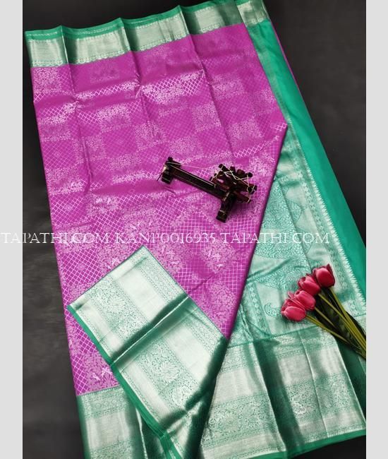 Kanchipuram pattu sarees | Kanchi silk handloom saree with Kanchi ...