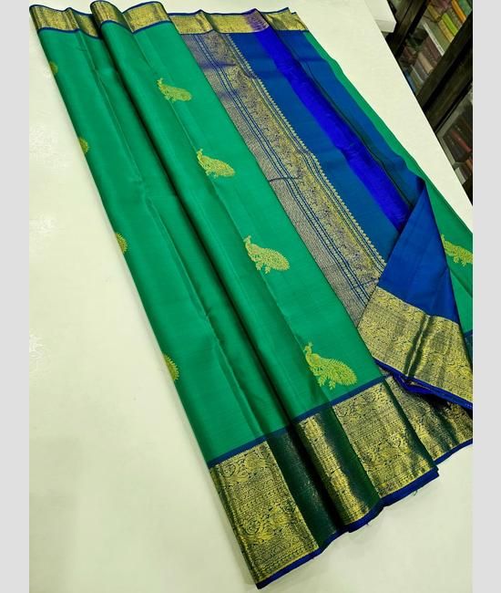 Kanchipuram pattu sarees | Kanchi silk handloom saree with Jari Border ...